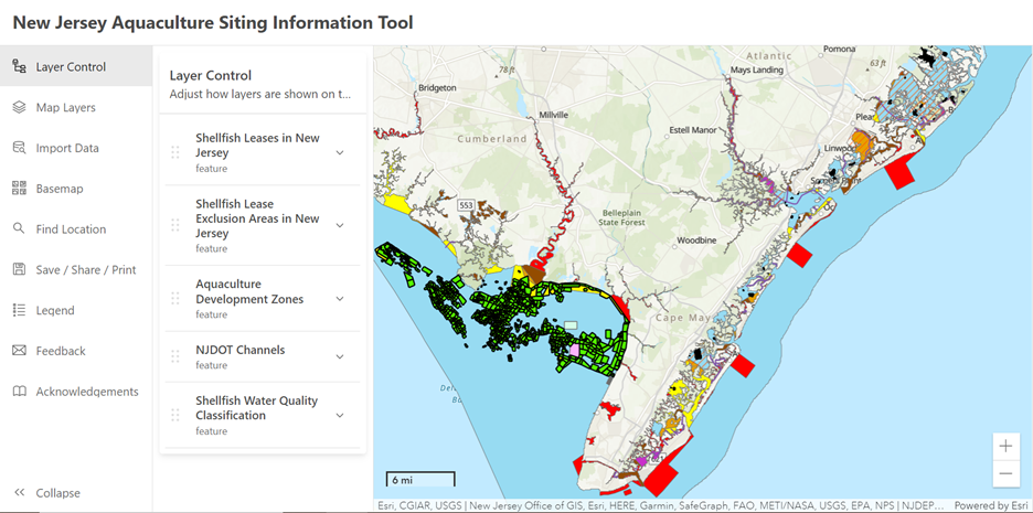 NJDEP| Aquaculture | A GIS-Based Tool for Spatial Planning of Shellfish ...