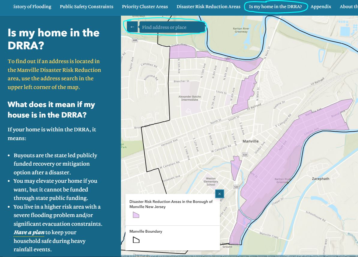 NJDEP| Blue Acres | Manville Borough's Flood Risk Reduction Policy