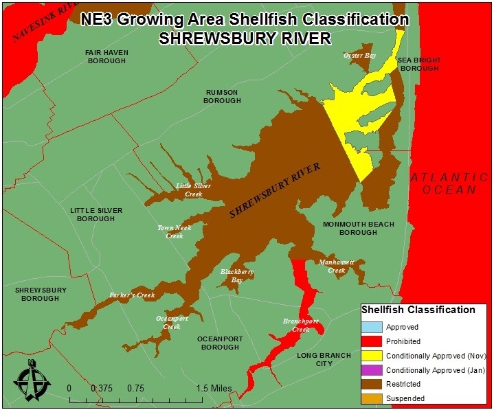 NJDEP| Bureau of Marine Water Monitoring | North East Reports