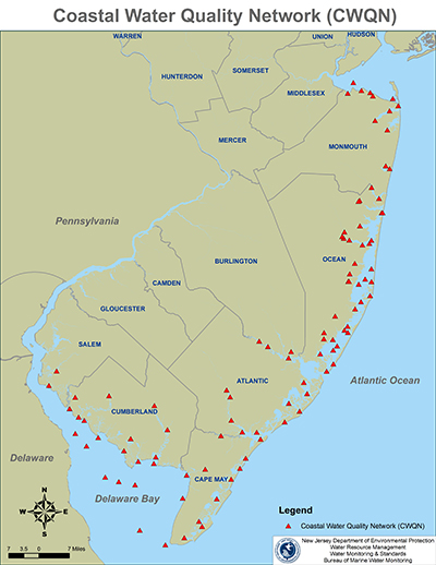 NJDEP| Bureau of Marine Water Monitoring | Coastal Water Quality