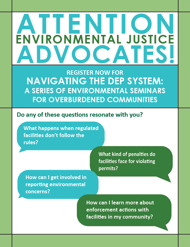 NJDEP| Environmental Justice | Attend a Training
