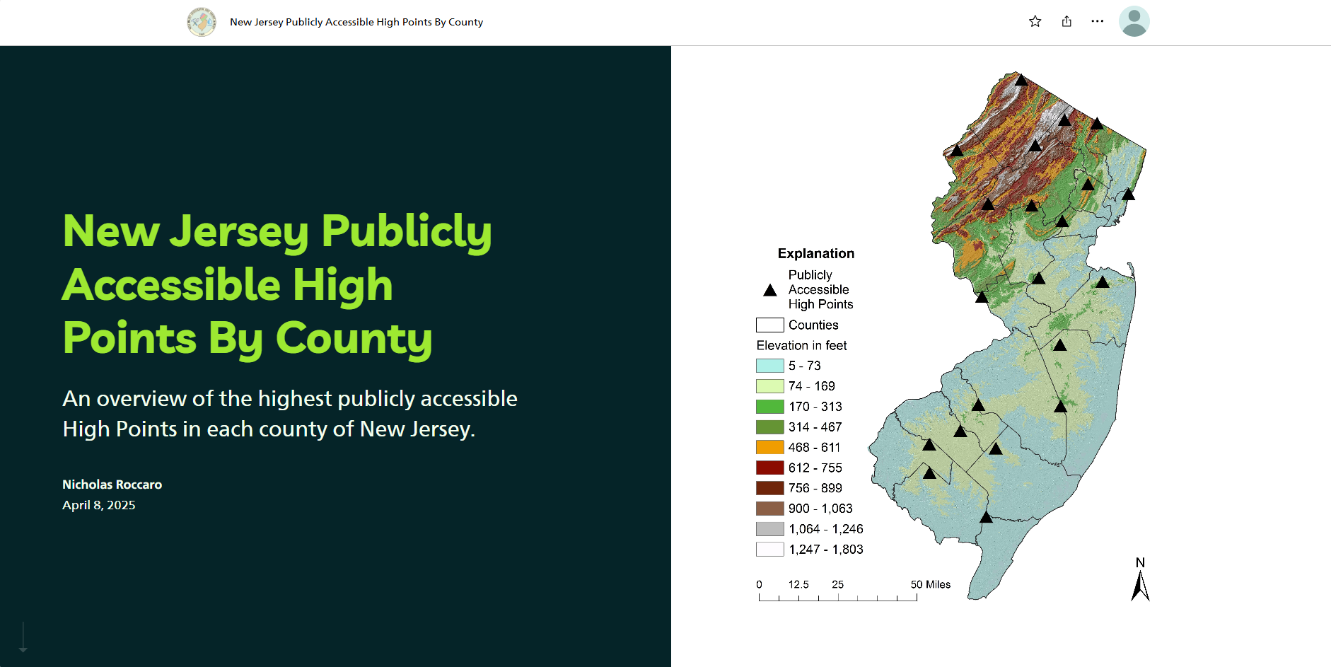 NJDEP 37th Annual GIS Mapping Contest