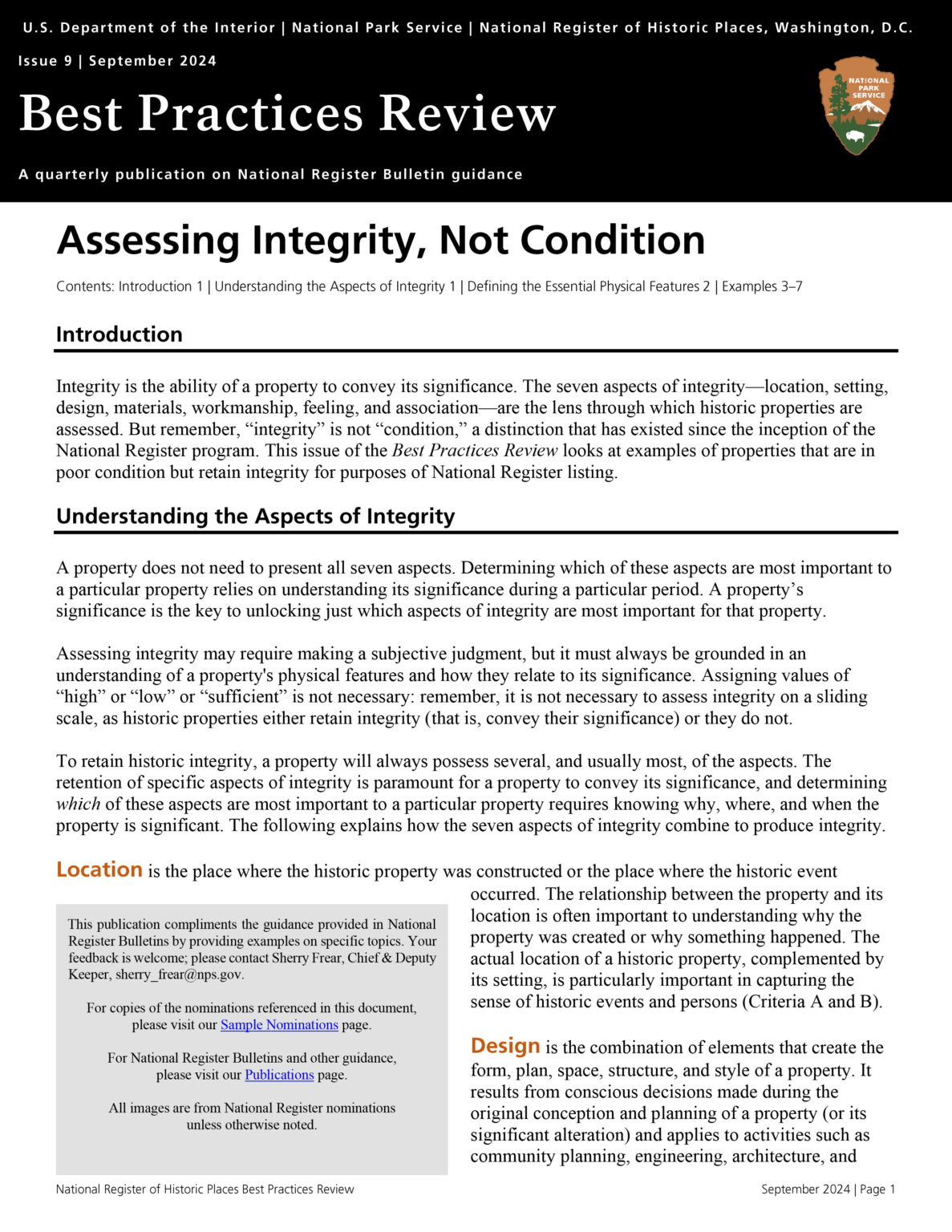 Best Practices Review Issue 9: Assessing Integrity, Not Condition | NJ ...