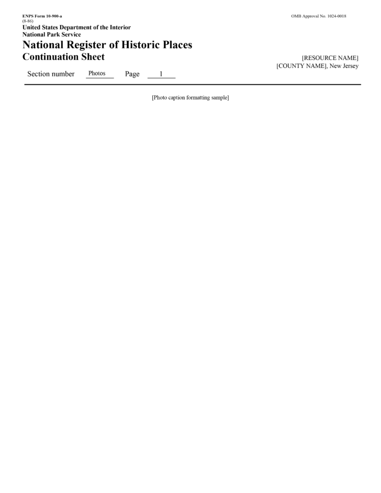 Prepare a nomination | NJ Historic Preservation Office