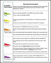 NJDEP| NJ Air Quality Flag Program | Lessons for Educators
