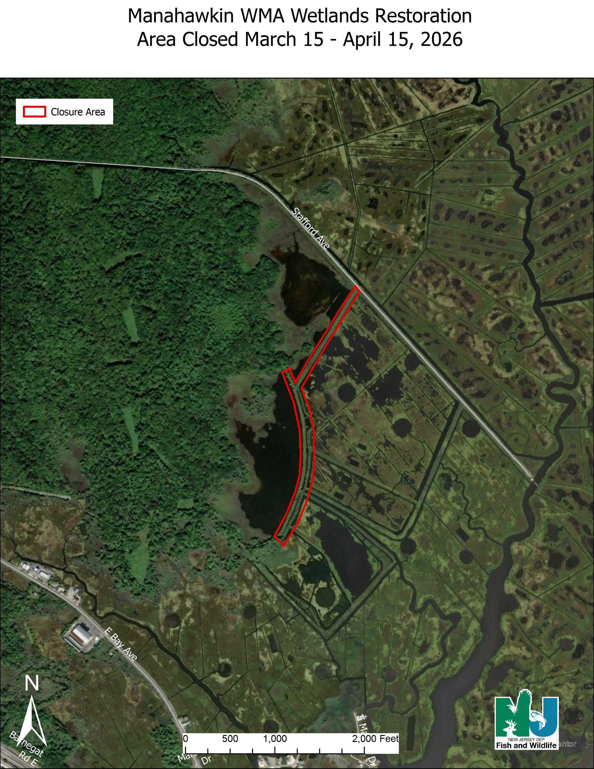 NJDEP| Fish & Wildlife | Manahawkin WMA Site Closure on March 15th ...
