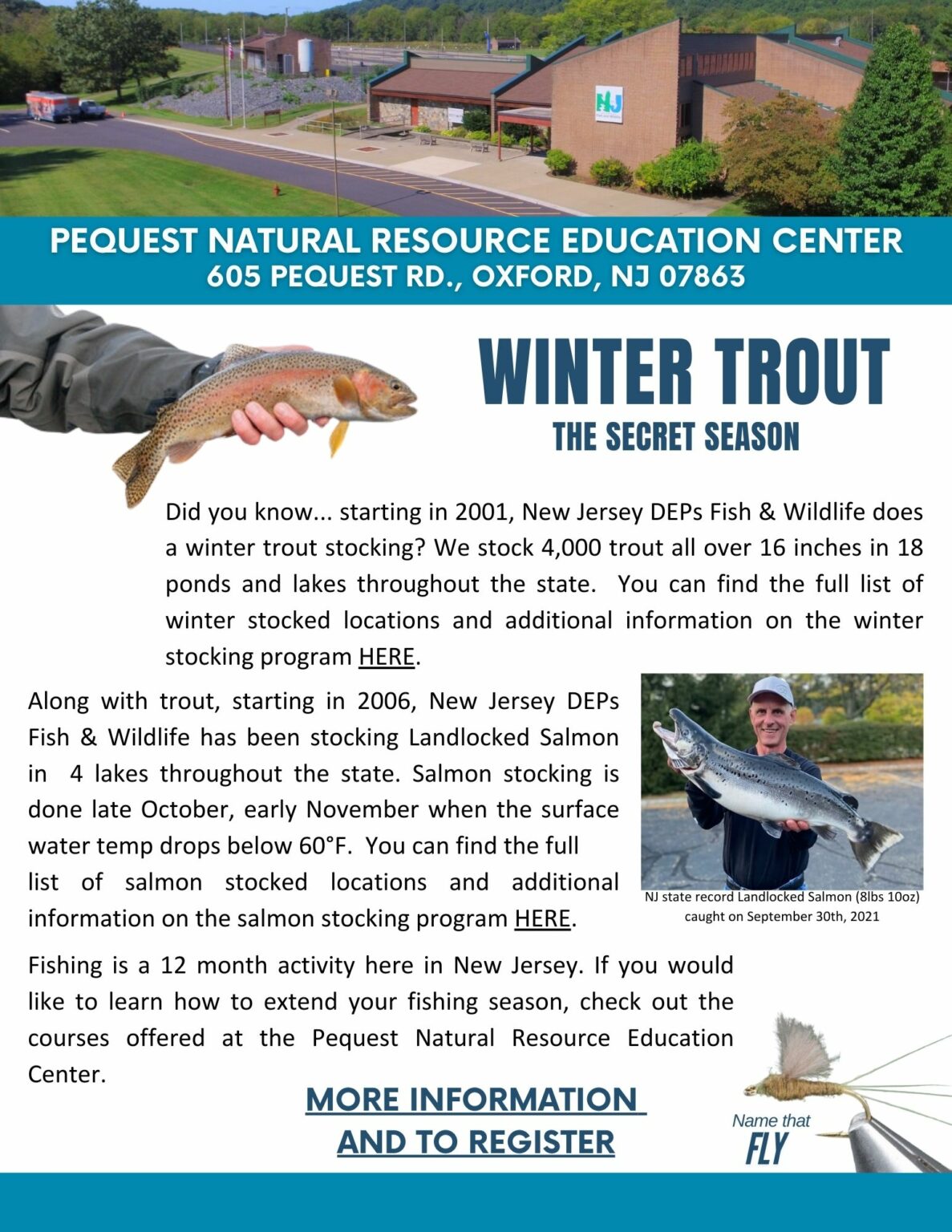 NJDEP| Fish & Wildlife | Programs and Events at the Pequest Trout Hatchery