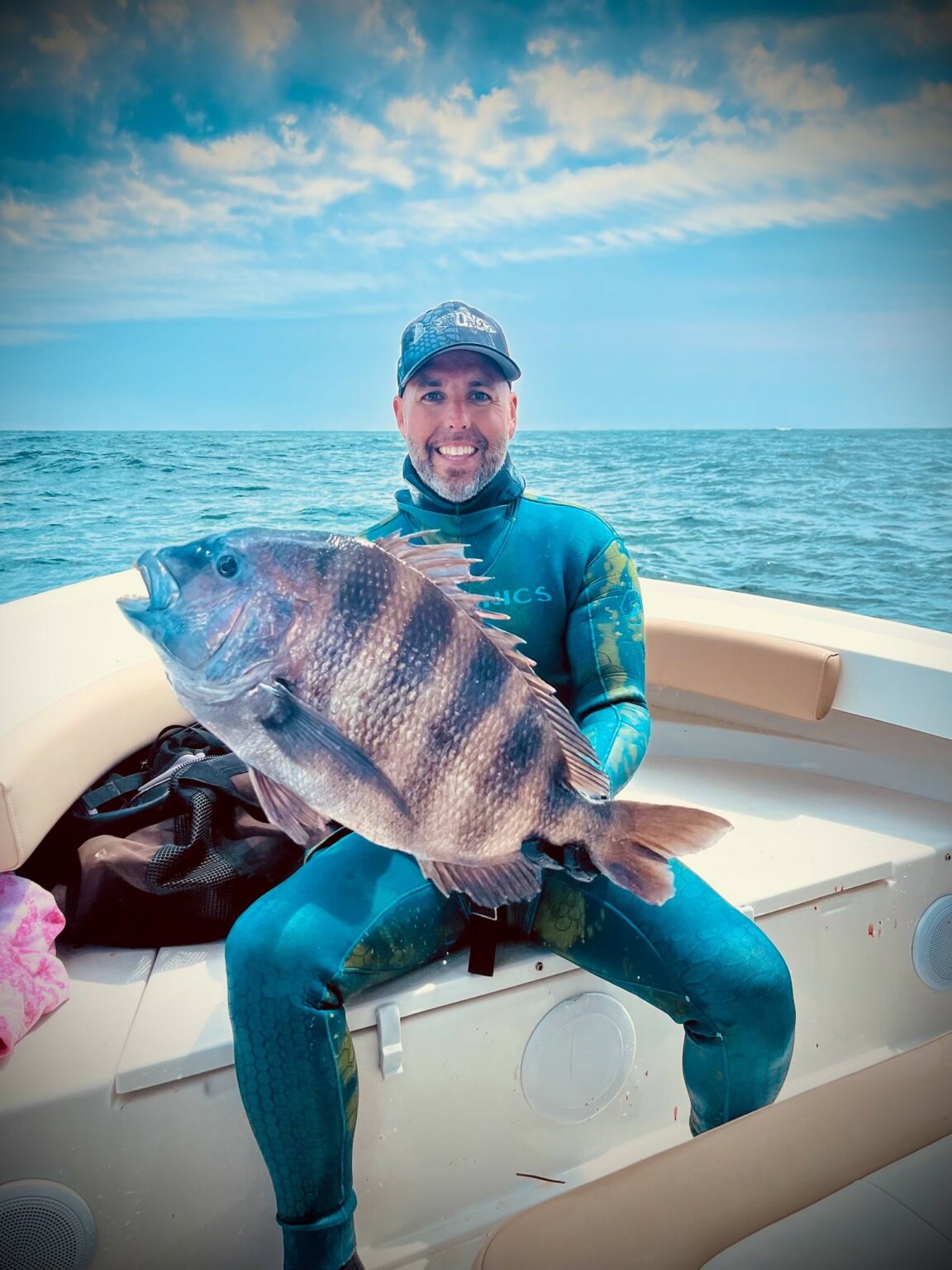 NJDEP| Fish & Wildlife | New Record Sheepshead Caught While Spearfishing