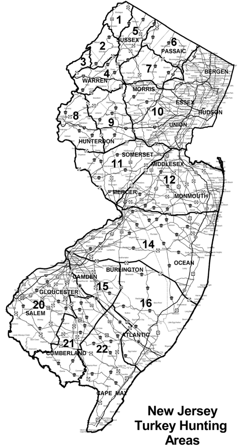 NJDEP| Fish & Wildlife | NJ Turkey Hunting Areas