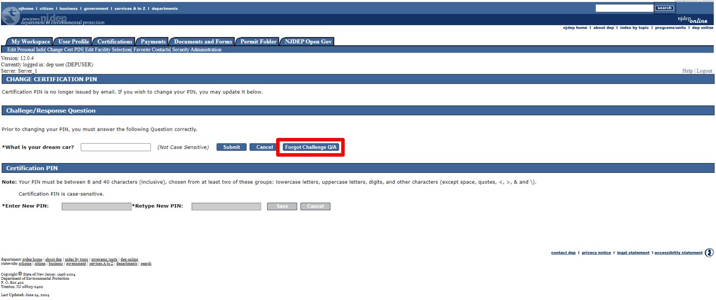 NJDEP| DEP Online | NJDEP Online FAQs