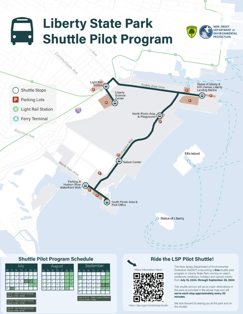 NJDEP| Liberty State Park Revitalization Program | Shuttle Pilot